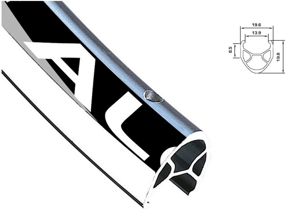 Обод 28" Alex Rims R450 двуст. 32H Al черн. fv CNC