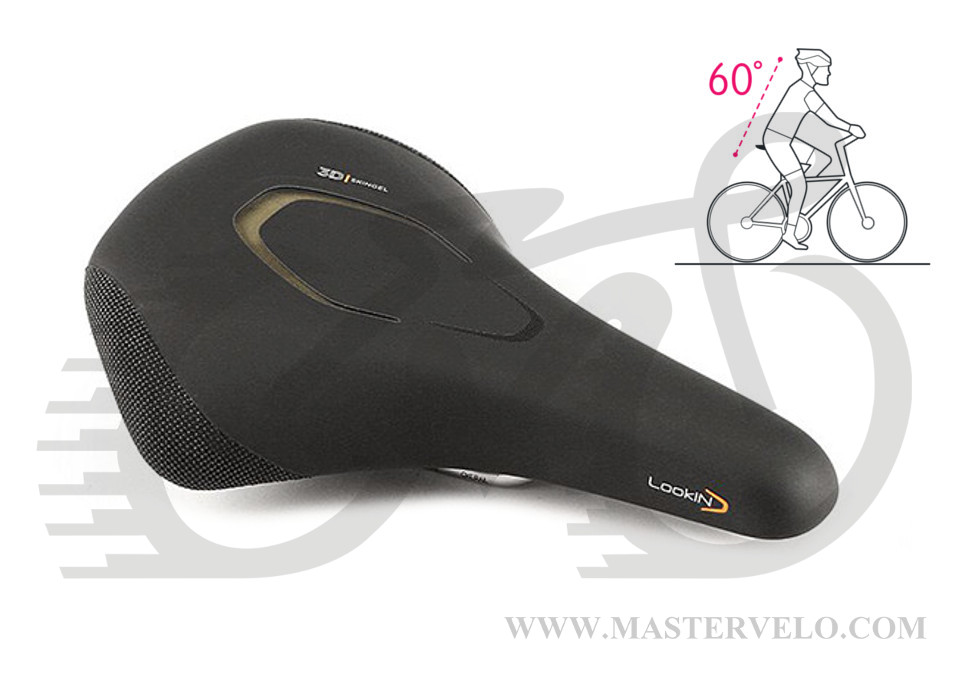 Седло Selle Royal Lookin MODERATE New, 3D Skingel, рейлы steel satin ...